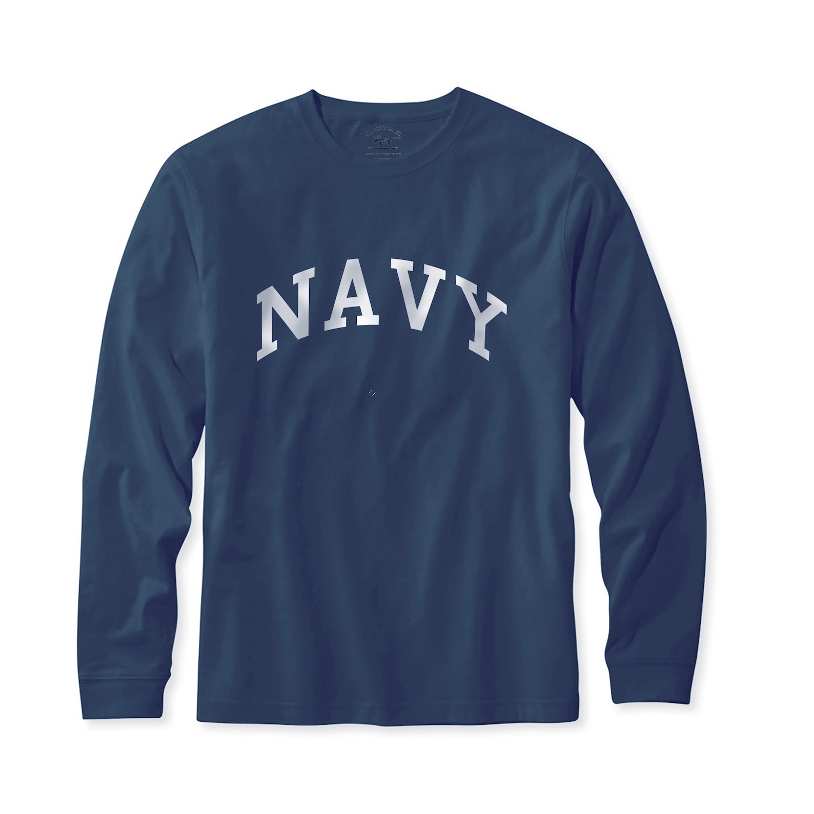 Navy Collegiate Long Sleeve Tee Dark Blue - Etsy