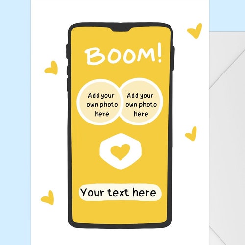 Bumble Dating Valentines Day Card Swipe Right Card - Etsy