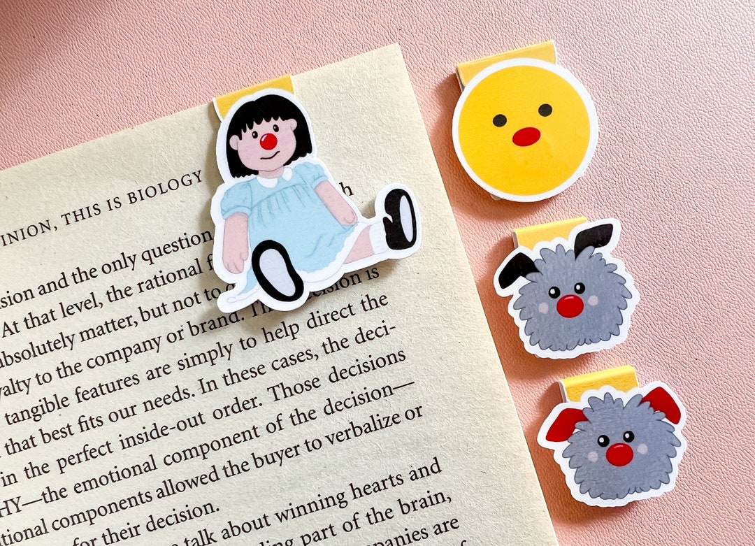 Magnetic Bookmark Set Big Comfy Bookmark Retro Bookmarks Nostalgic ...