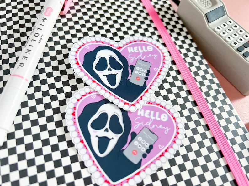 Cute Scream Sticker Ghost Face Sticker Horror Lover Sticker - Etsy