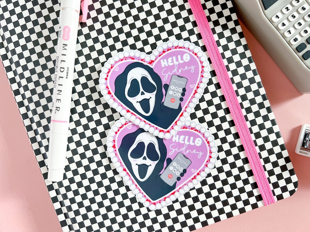 Cute Scream Sticker, Ghost Face Sticker, Horror Lover Sticker, Scary ...