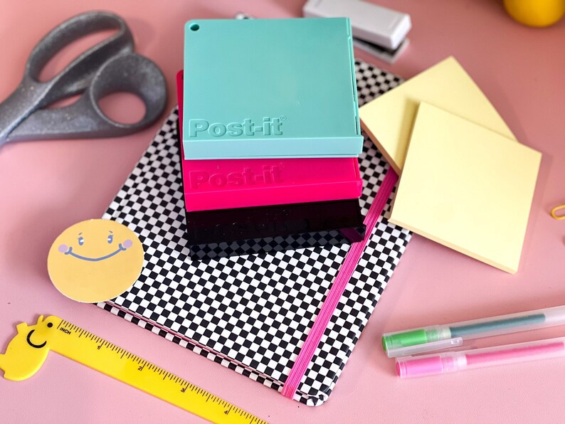 Post It Note Holder Sticky Note Holder Desk Accessories Desk - Etsy