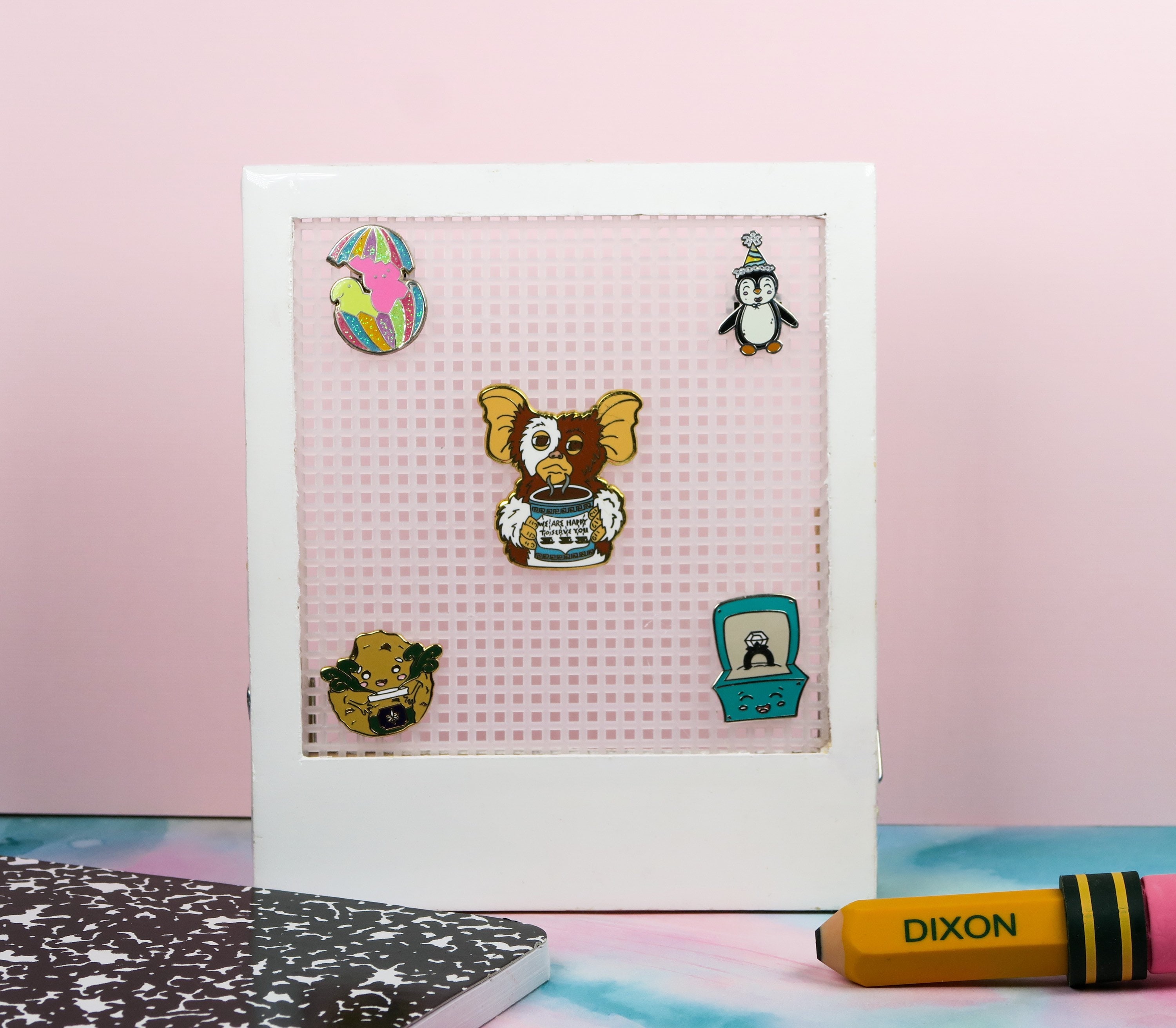 Desktop Pin Display Cute Unique Pin board Badge display | Etsy