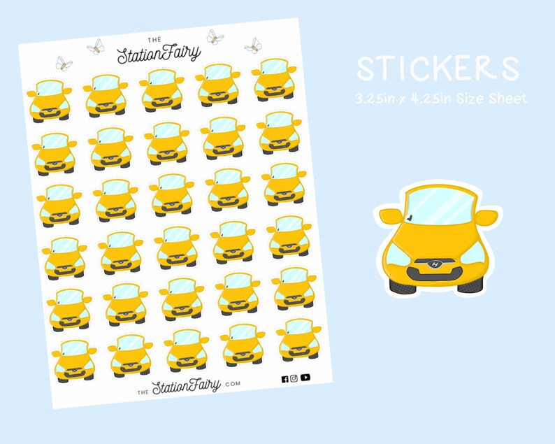 Car Payment Planner Stickers, Bill Stickers, Small Stickers - Etsy