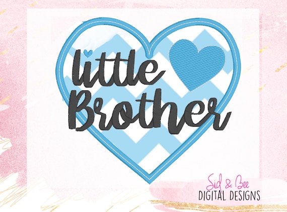 Little Brother Little Brother Applique Baby Boy Nursery | Etsy
