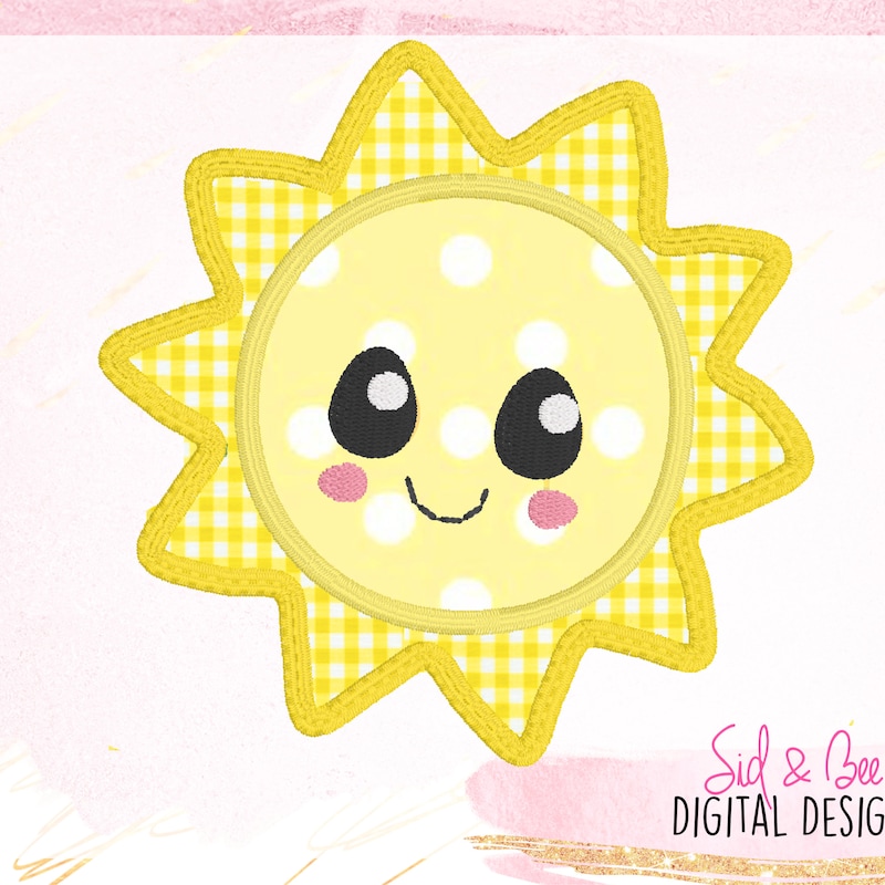 Sun Applique - Etsy