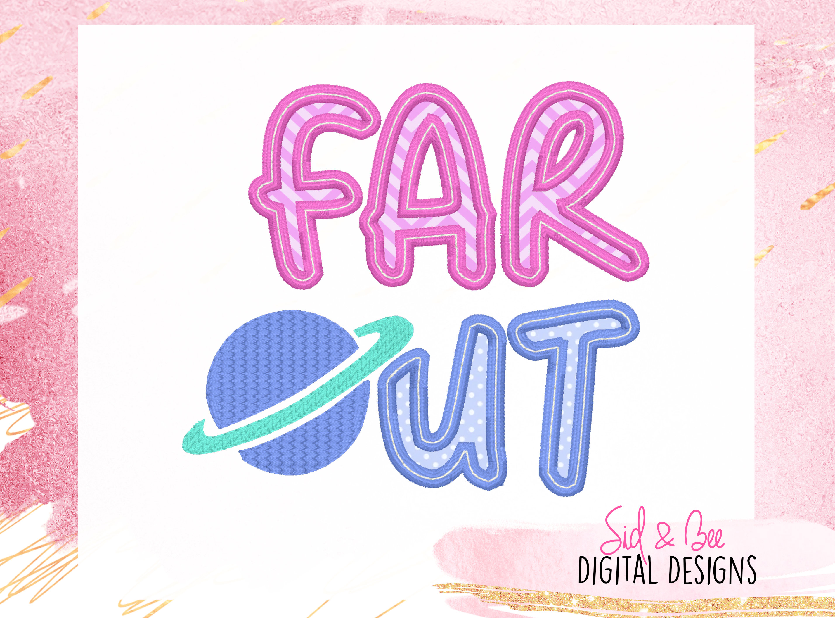 Far Out Space Applique Stars Moon Astronaut Space - Etsy