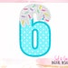 Sixth Birthday, Icing, Number Applique, Sprinkles, Six, Embroidery ...