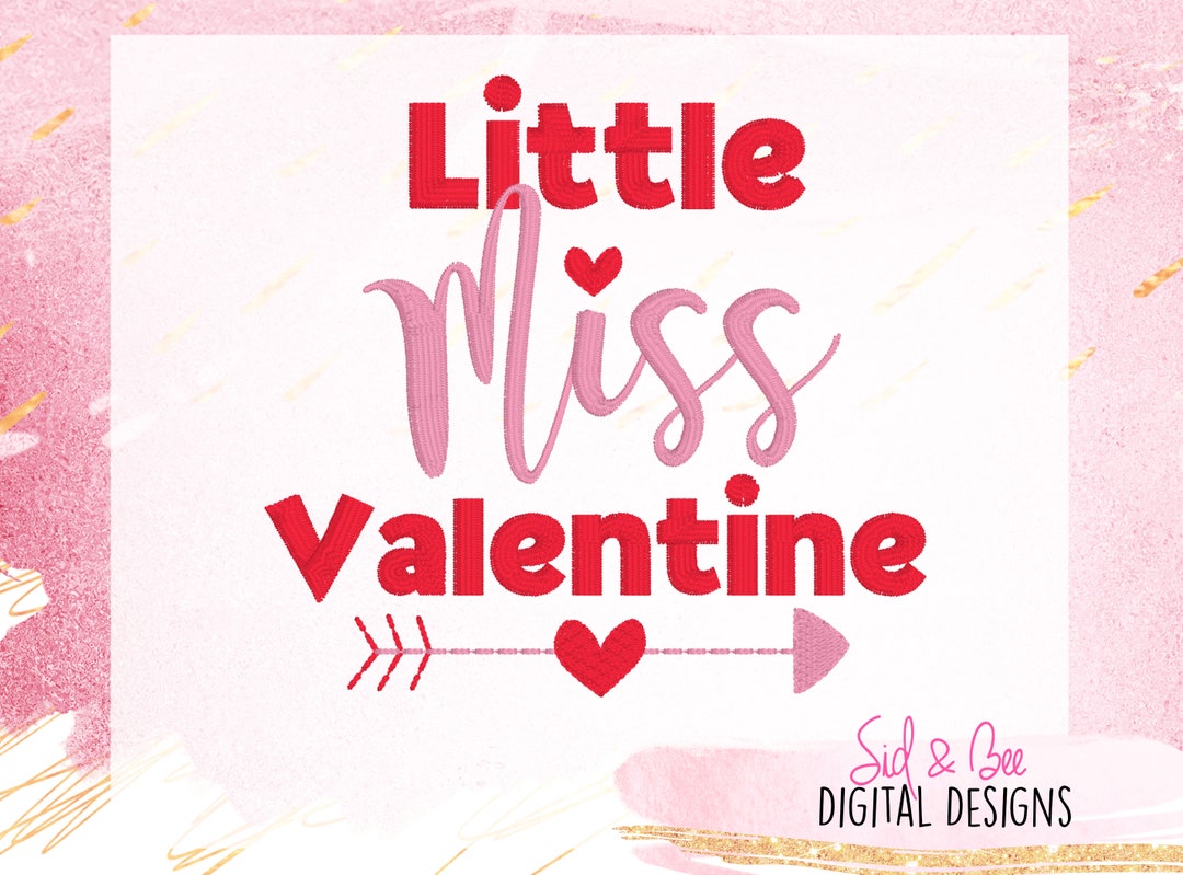 Valentines, Valentines Day, Valentine Embroidery, Little Miss Valentine ...