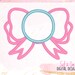 Bow Monogram, Bow Applique, Bow Embroidery, Monogram Frame, Monogram ...