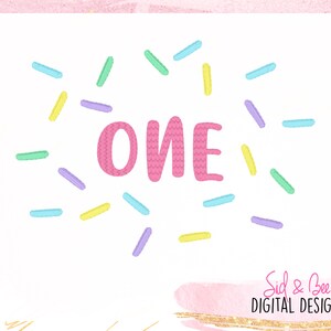 Sprinkle Number Set, Embroidery Numbers, Birthday, Sprinkles, Birthday ...