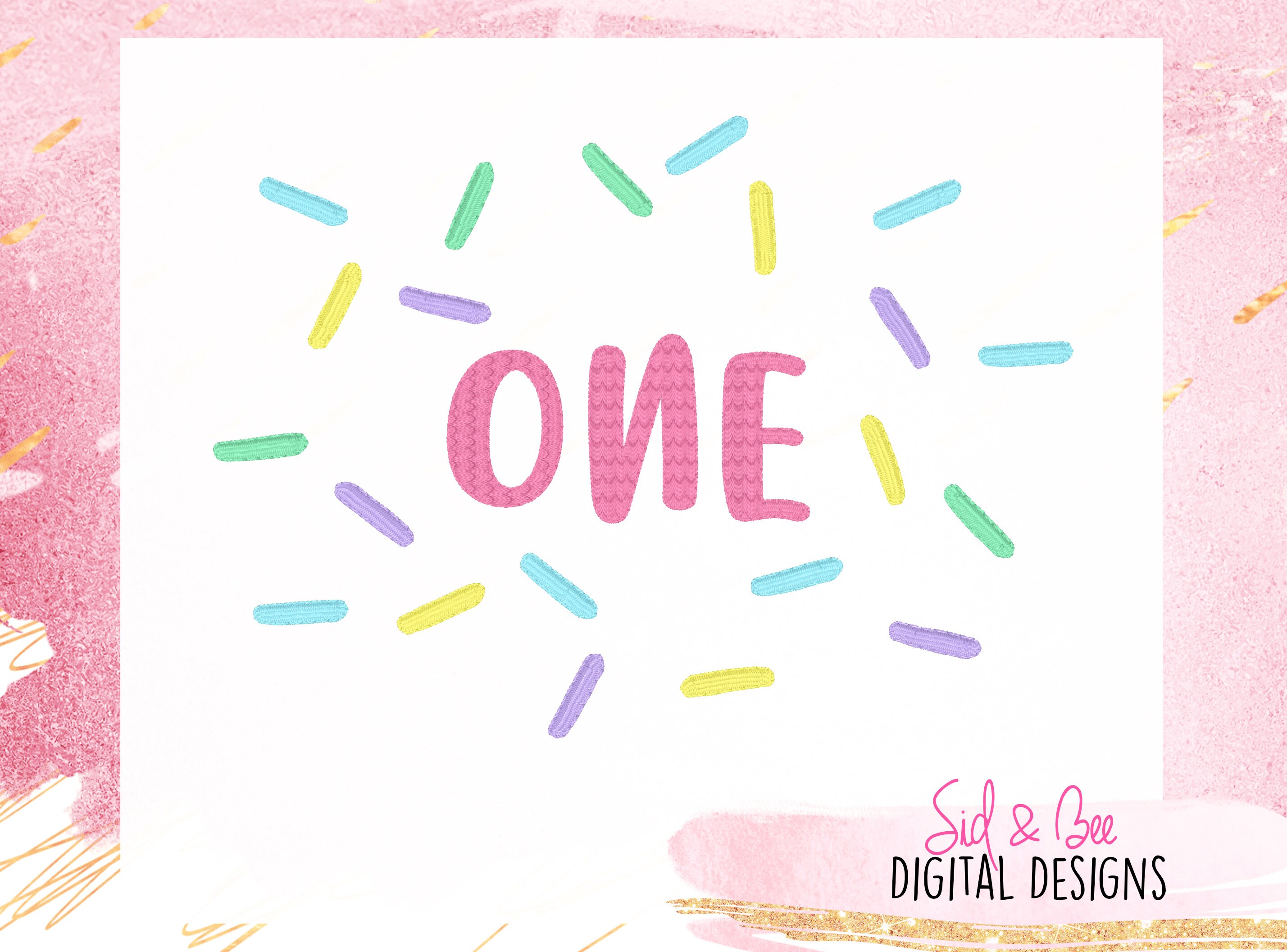 Sprinkle Number Set Embroidery Numbers Birthday Sprinkles | Etsy