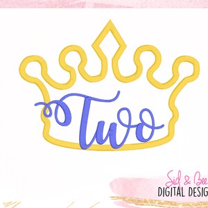 Princess Birthday, Crown, Numbers, Tiara, Second Birthday, Two, 2 ...
