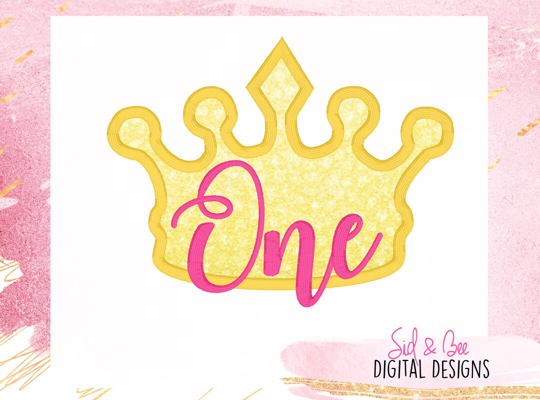 Princess Birthday, Crown Numbers, Tiara, First Birthday, One, Crown ...