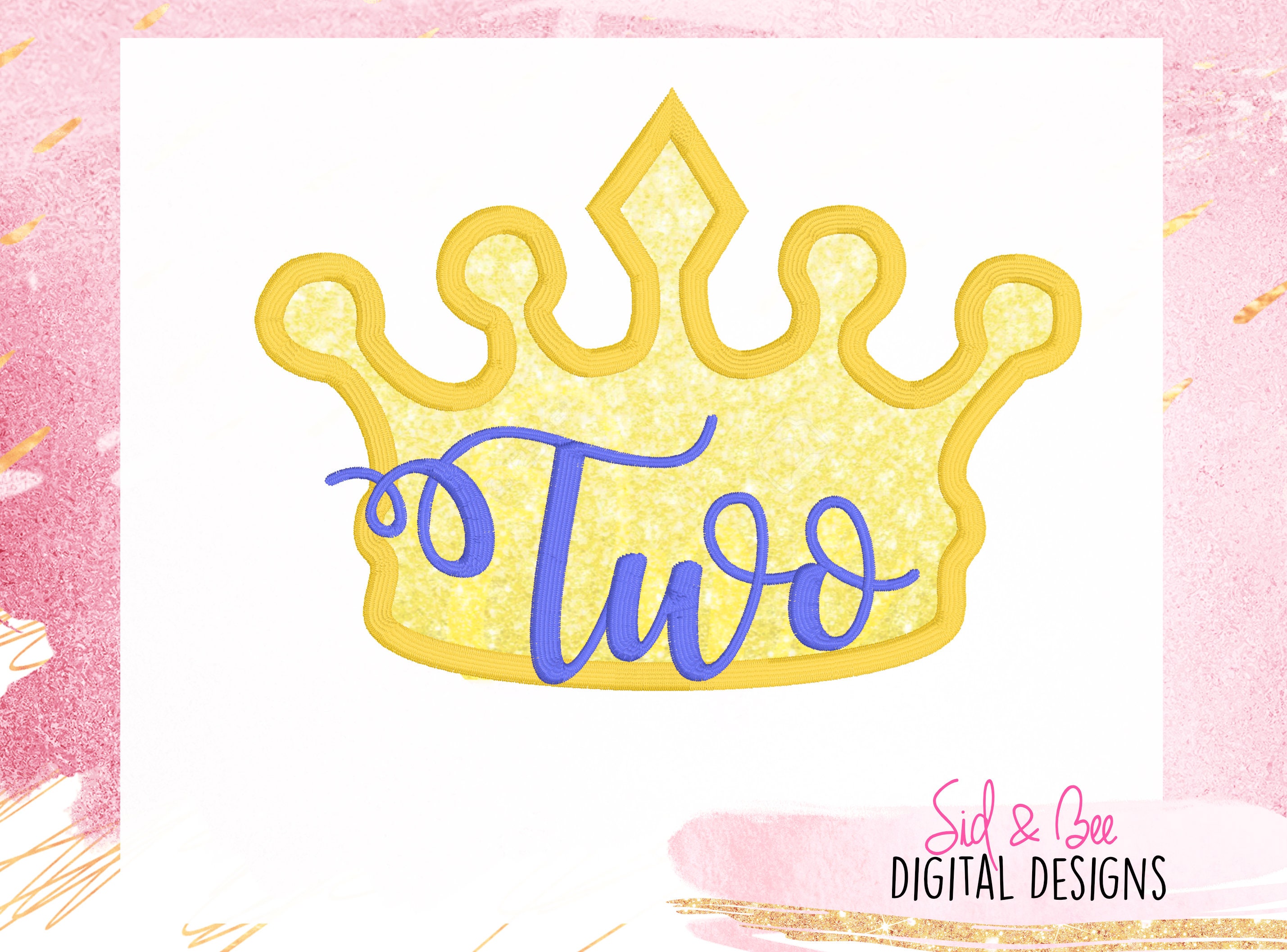 Princess Birthday Crown Numbers Tiara Second Birthday - Etsy