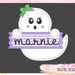 Ghost Applique Design, Name Frame, Name Banner, Halloween Applique ...