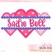 Split Heart, Trio, Applique Design, Valentines Applique, Heart Applique ...