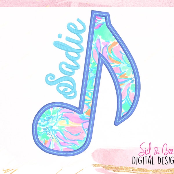 Music Applique - Etsy