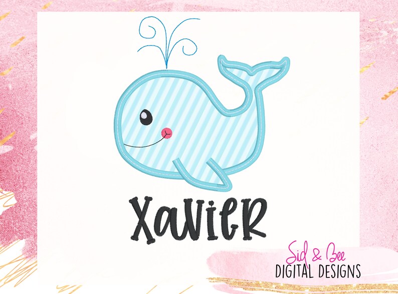 Whale, Whale Applique, Baby, Baby Whale, Birthday, Nautical, Boat, Boys ...