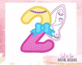 Fancy Number 2 | Etsy