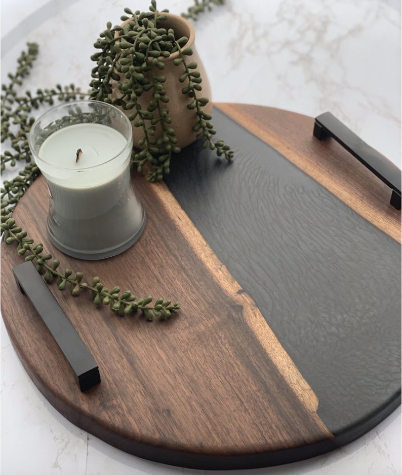 CUSTOM Lazy Susan Center Piece Turntable Custom Epoxy | Etsy