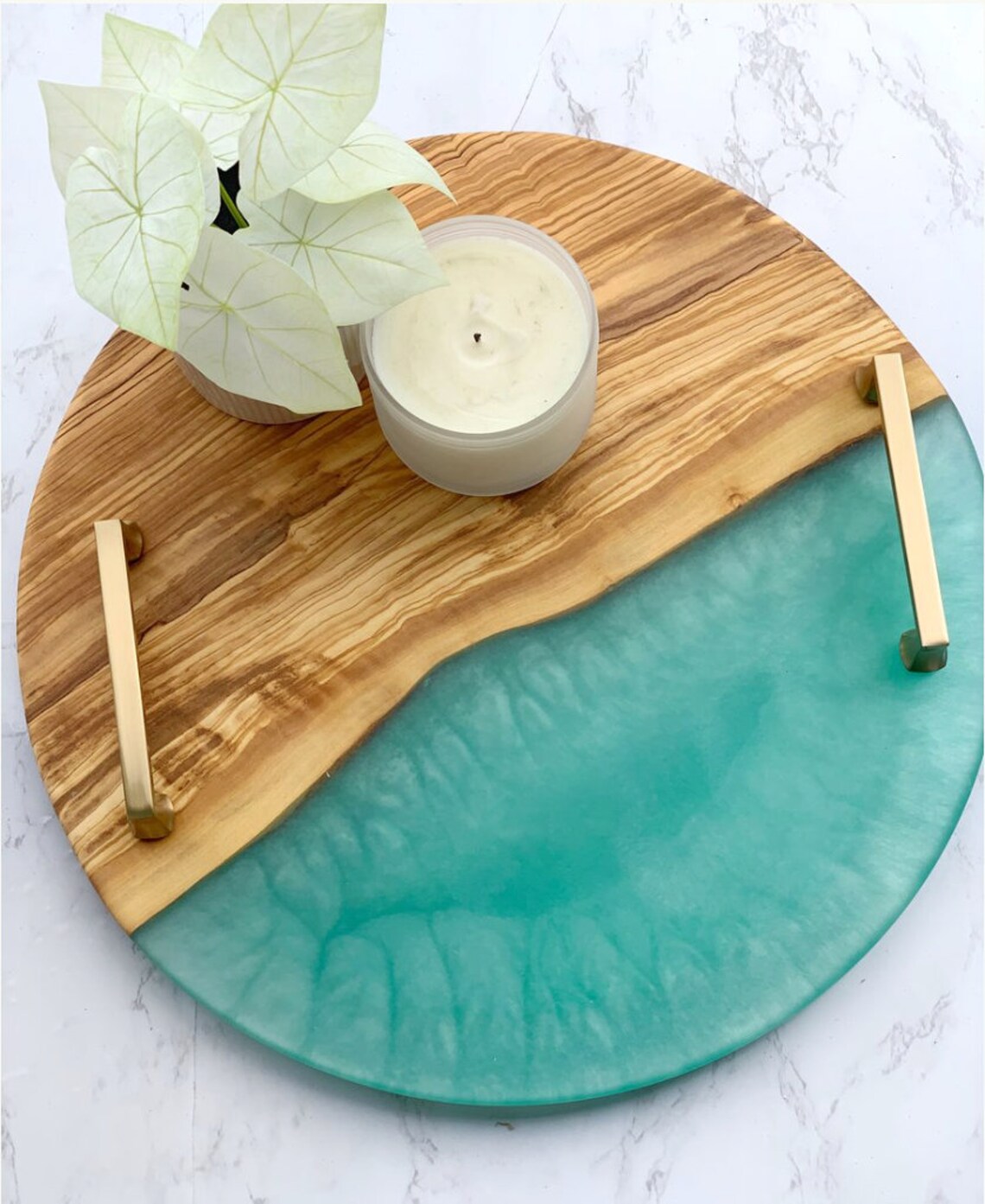 CUSTOM Lazy Susan Center Piece Turntable Custom Epoxy | Etsy