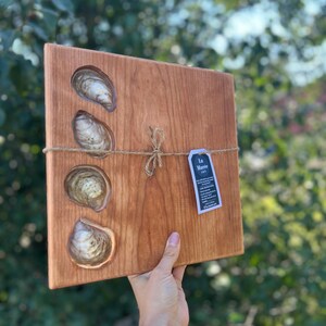 Oyster Inlay Serving Board Oyster Lover Oyster Charcuterie Board Oyster ...