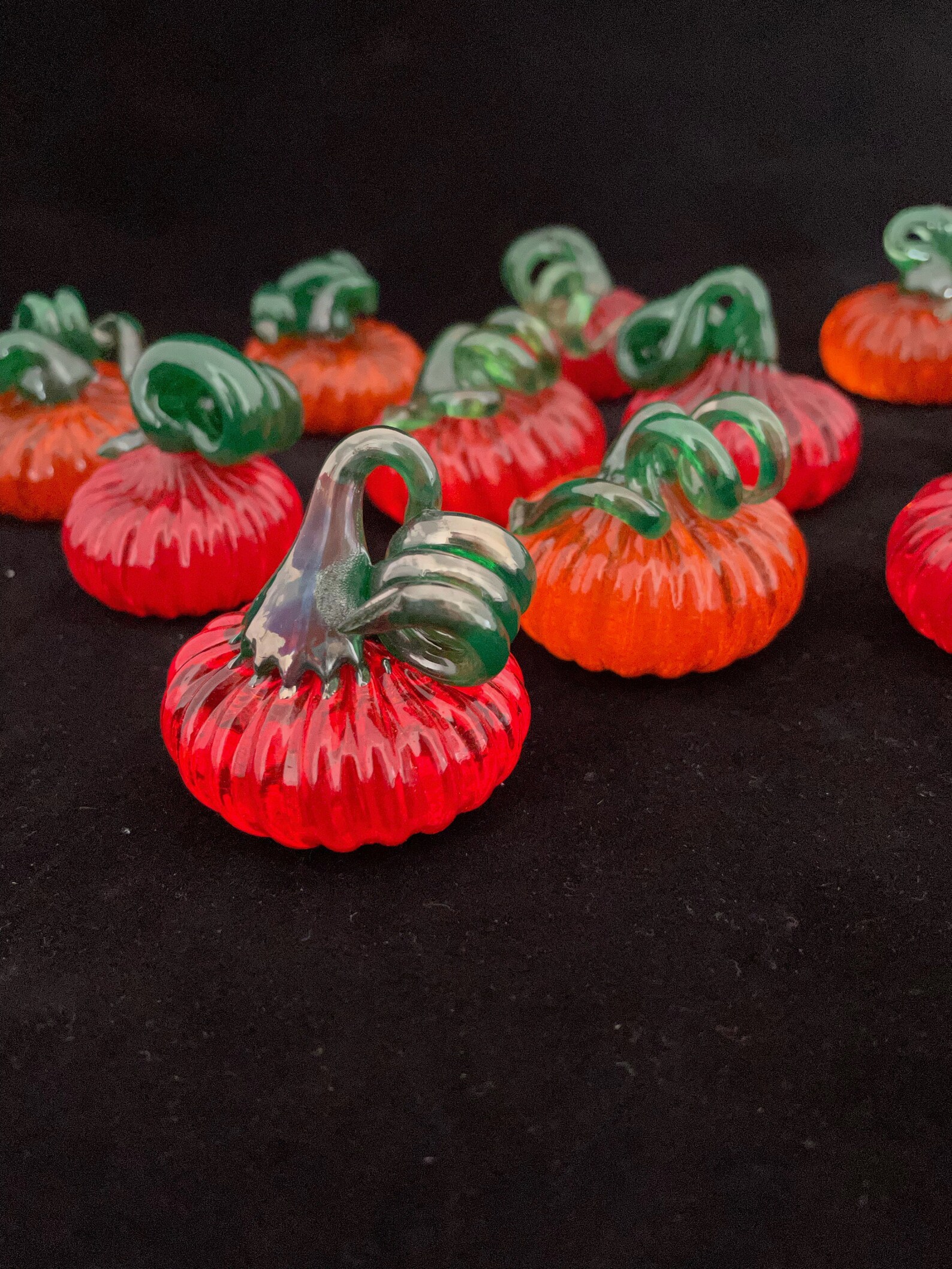 Adorable mini glass pumpkin | Etsy