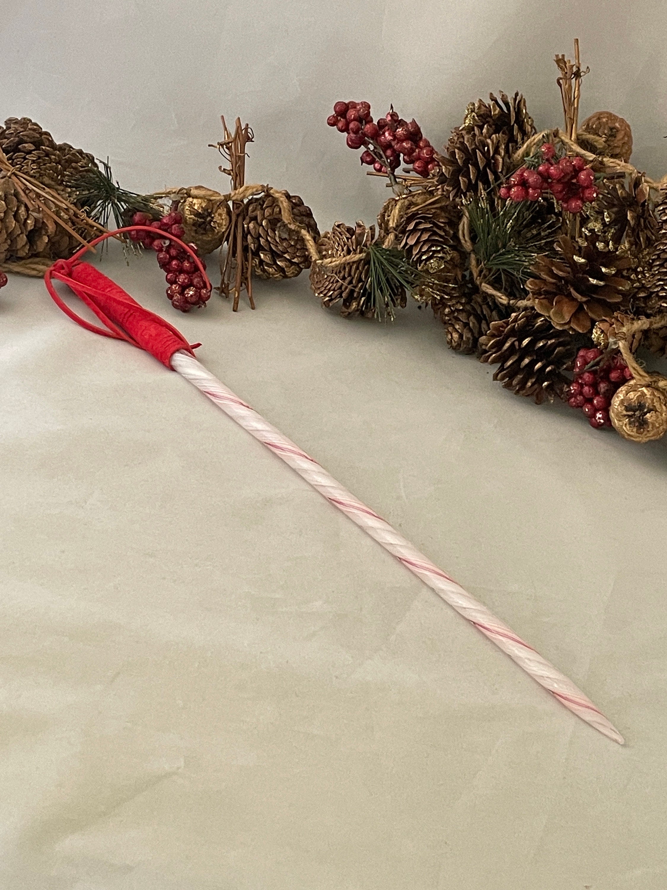 Pink and White Wizard Wand by Battledore With Red Leather - Etsy