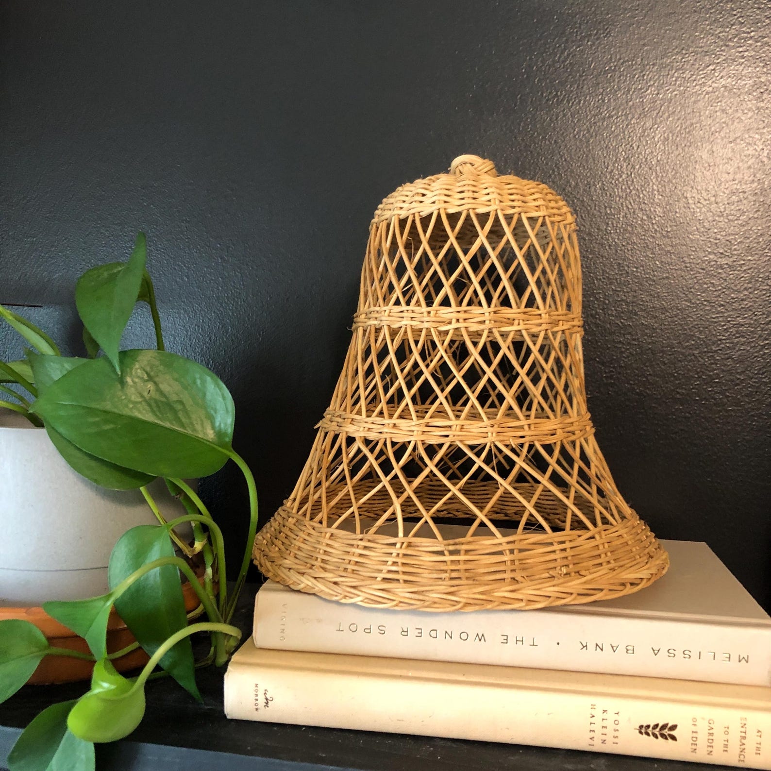 Vintage Wicker Holiday Bell. Basket. Home Decor. Christmas Decor. - Etsy