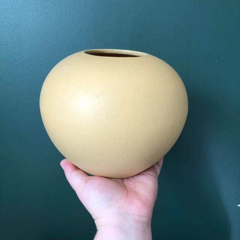 Mustard Yellow Vase - Etsy