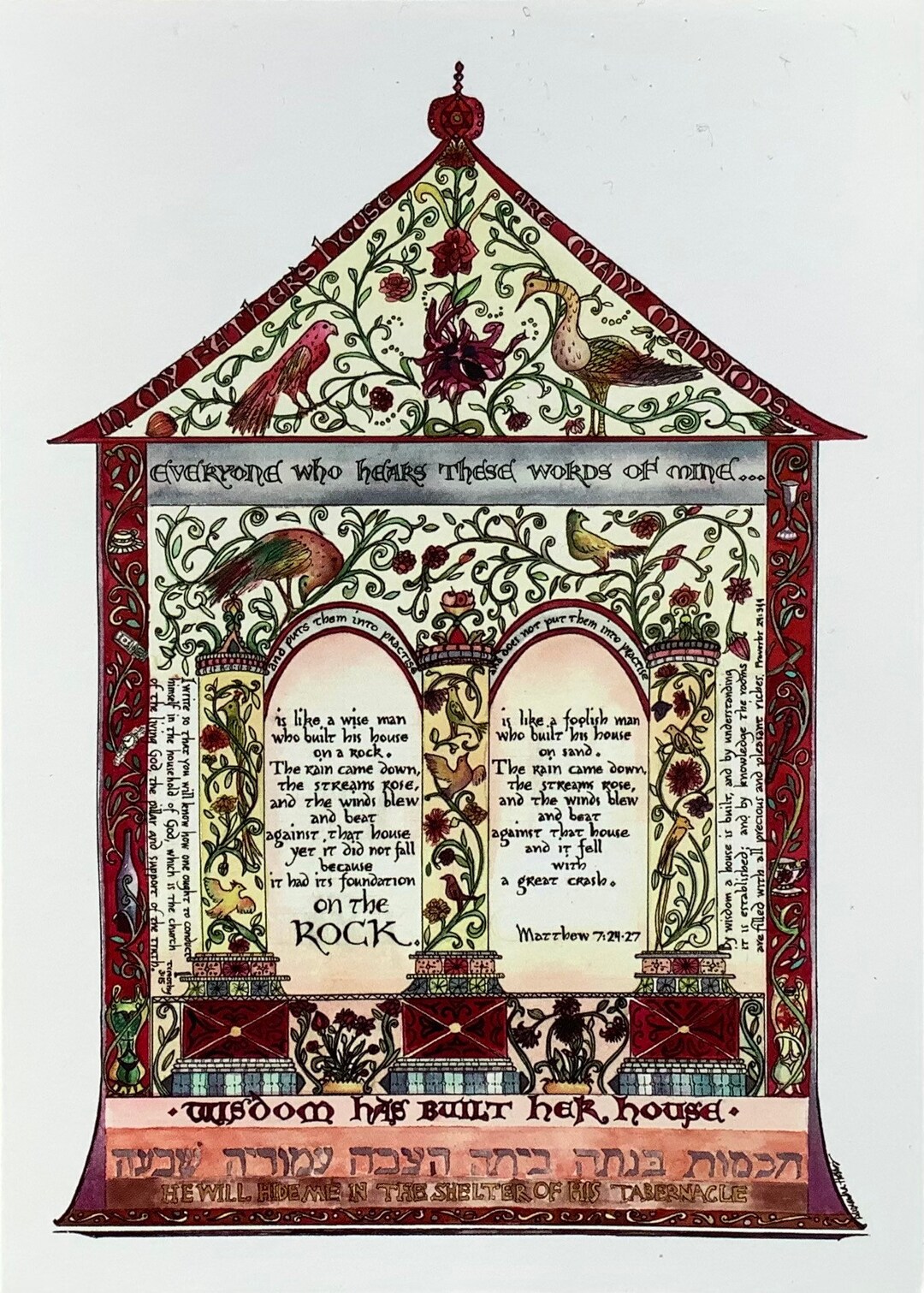 Wisdom Has Built Her House - Etsy