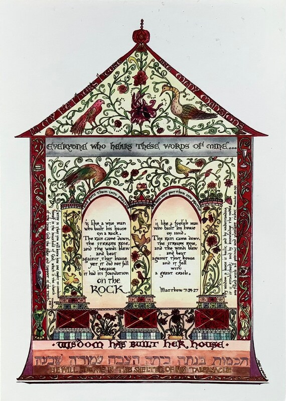 Wisdom Has Built Her House | Etsy