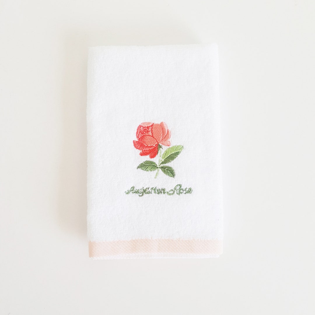 100% Cotton Kitchen Dishcloth Floral Embroidery Tea Towel - Etsy