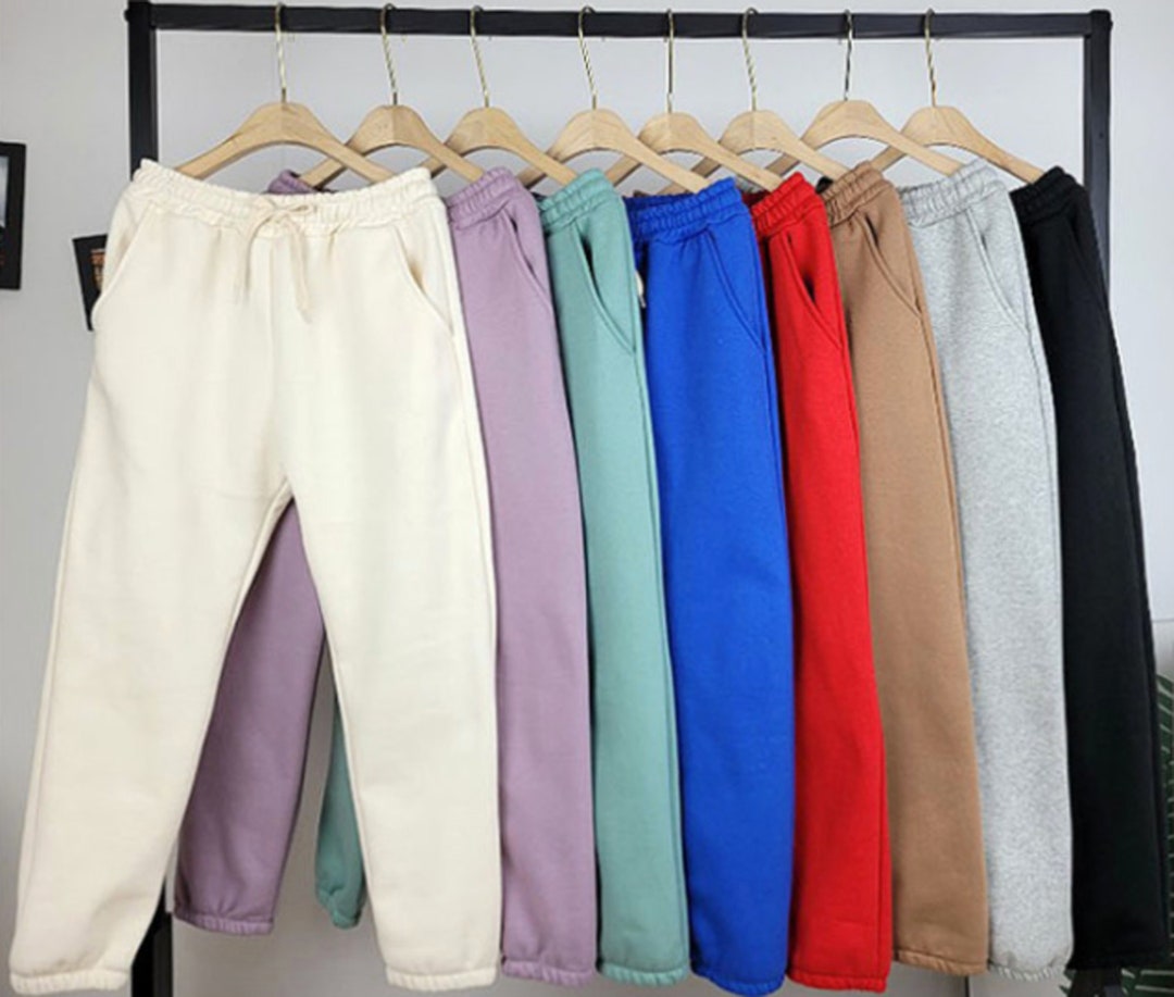 Unisex Cotton With Fleece Soft Warm Jogger Home Outdoor Convenient ...