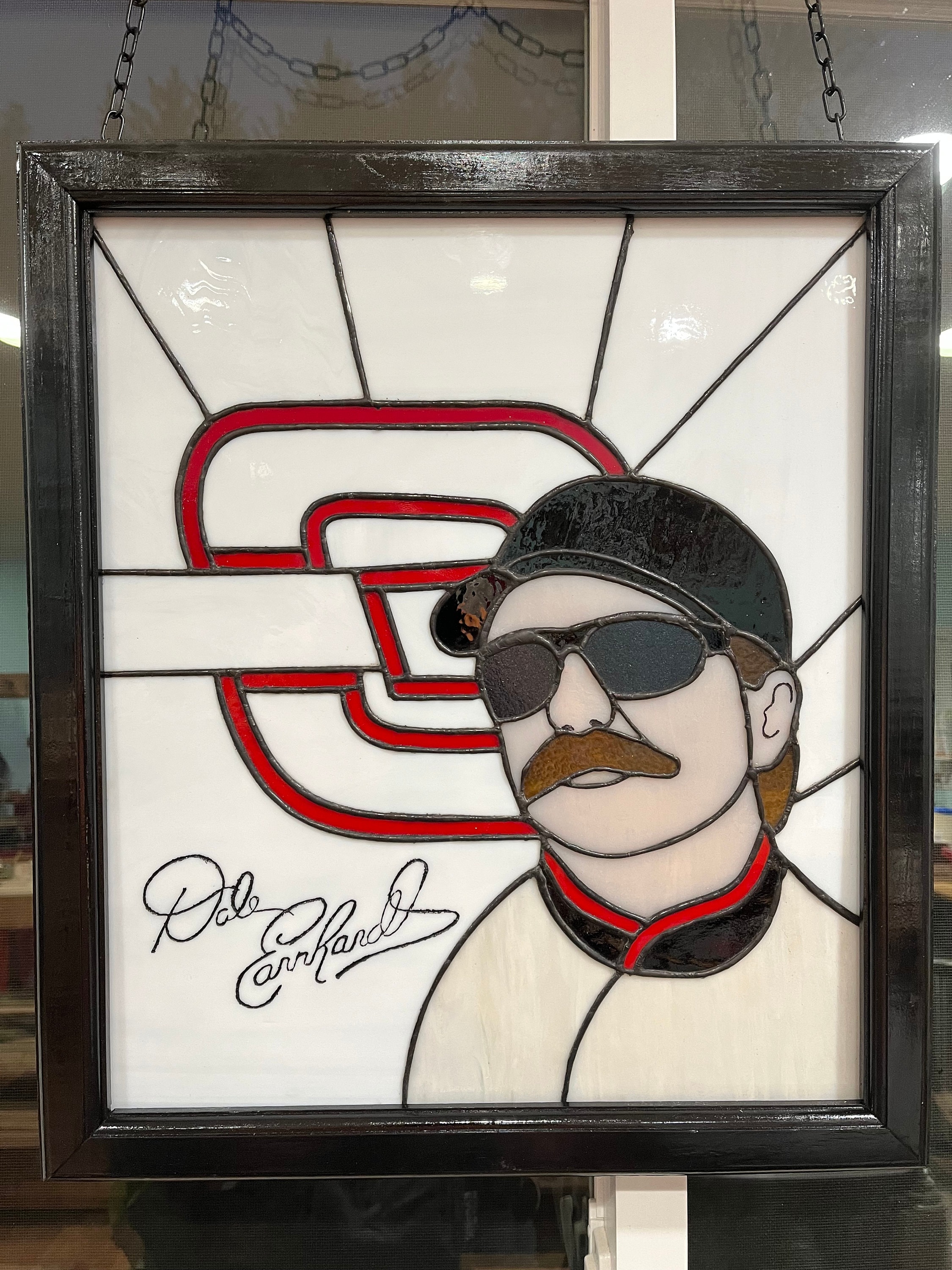 Dale Earnhardt Stained Glass Window - Etsy