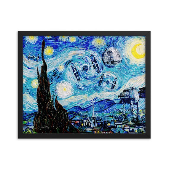 20x16 TIE Fighters on a Starry Night Framed Print - Etsy