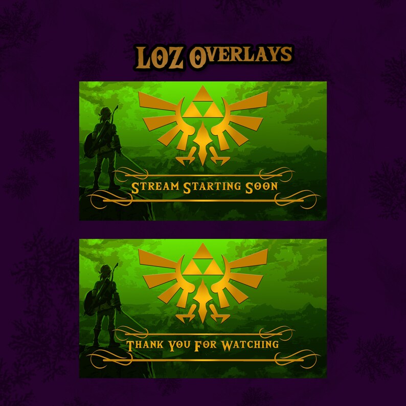 15 x Twitch Zelda Panels. 5 x Zelda Overlays. Zelda Webcam | Etsy