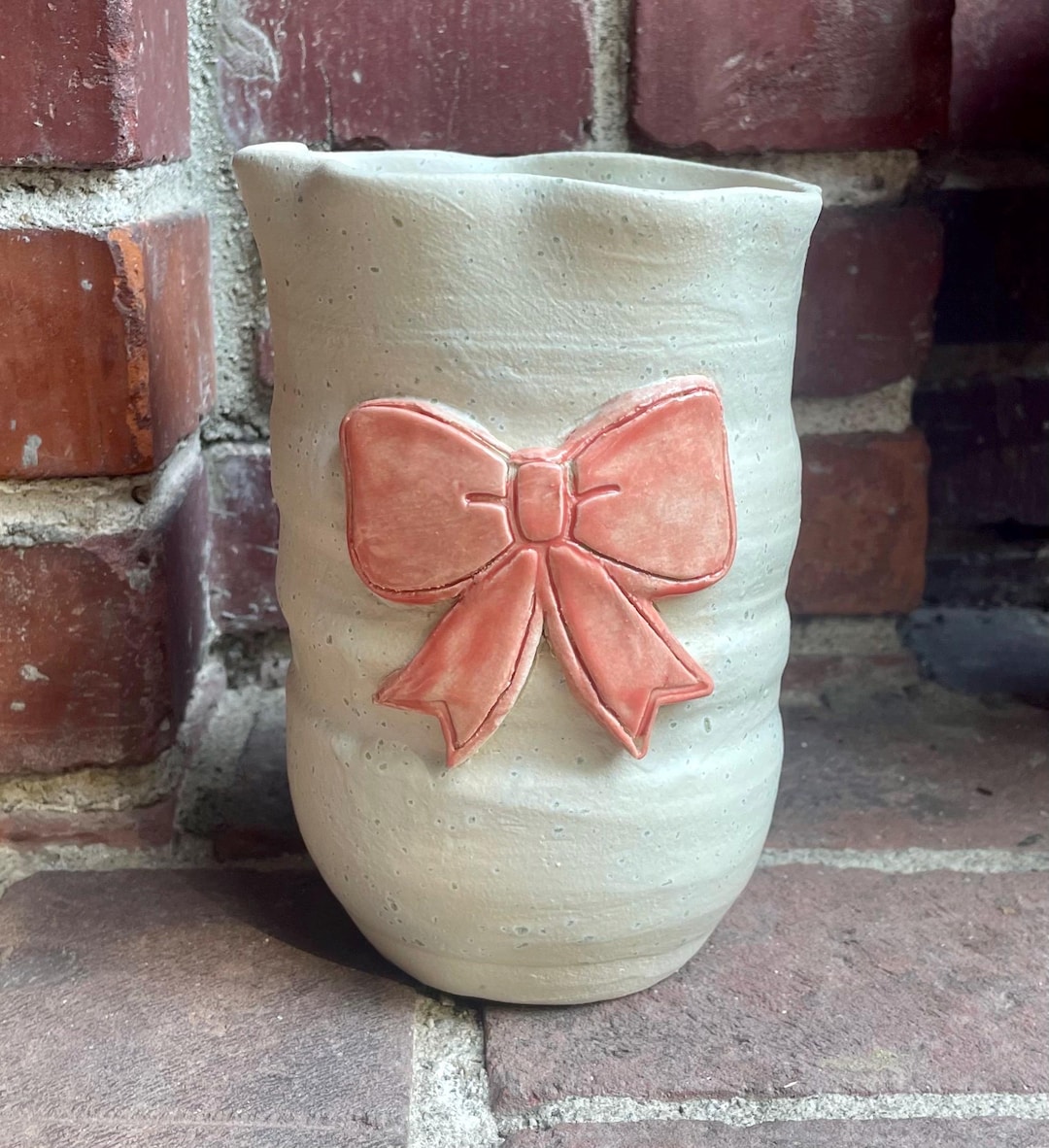 Pink Bow Vase - Etsy