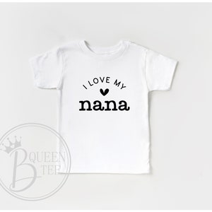 I Love My Nana Baby Onesie® - Pregnancy Reveal to Grand Mother - I Love Grandma Baby Bodysuit ...