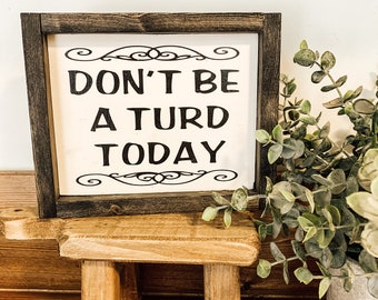 Turd Bathroom Sign - Etsy