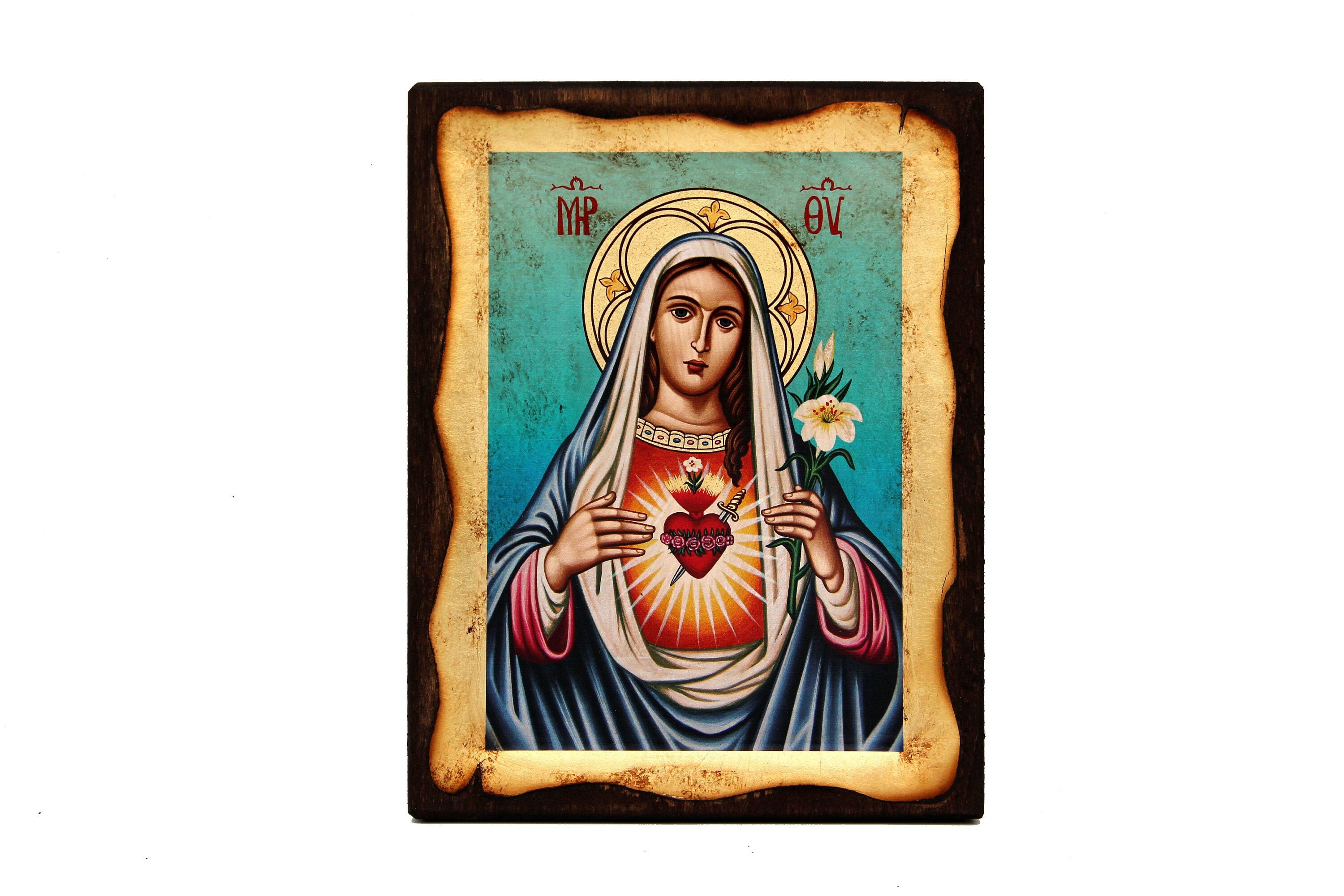 Immaculate Heart Of Mary Icon