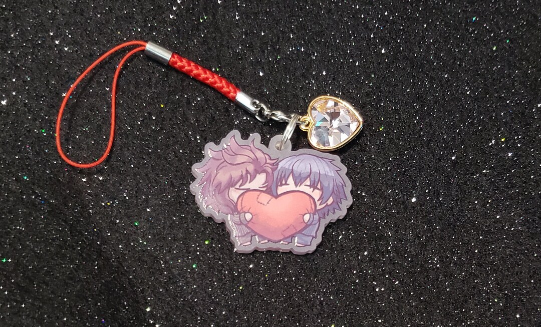FFXV Ardynoct Ardyn and Noctis Chibi 1.75" Acrylic Charm With Heart - Etsy