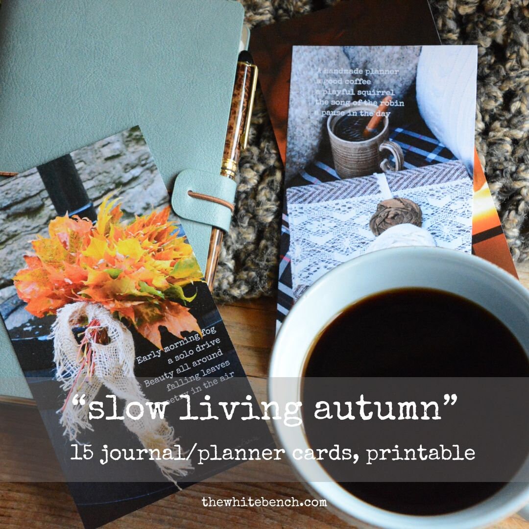 Autumn Journal Cards Printable, Cozy Planner Card Kit, Fall Printable ...