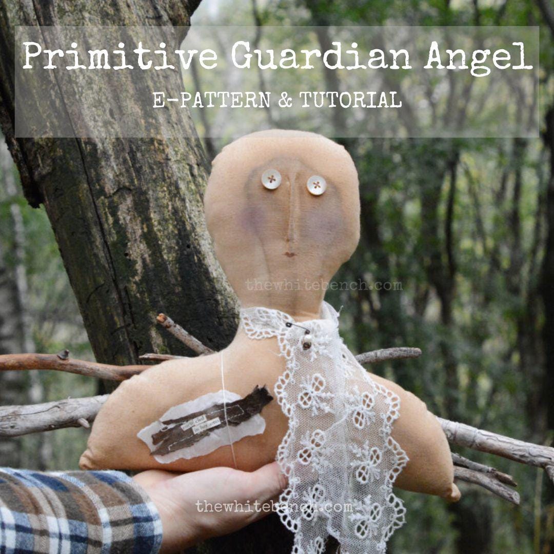 Primitive Angel Pattern, Primitive Angel Doll Pattern to Sew, Primitive ...