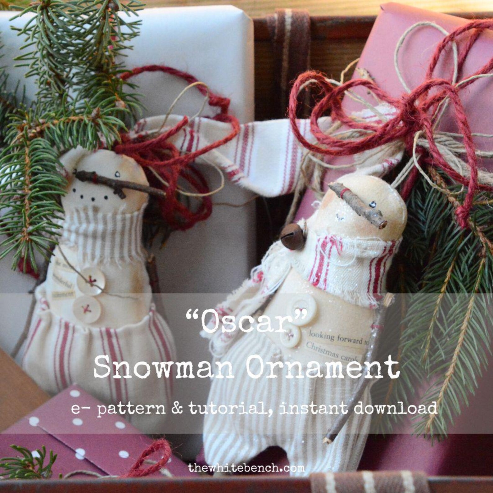 Primitive Snowman Pattern Tutorial Christmas Ornament, Primitive Snowman Ornament Pattern ...