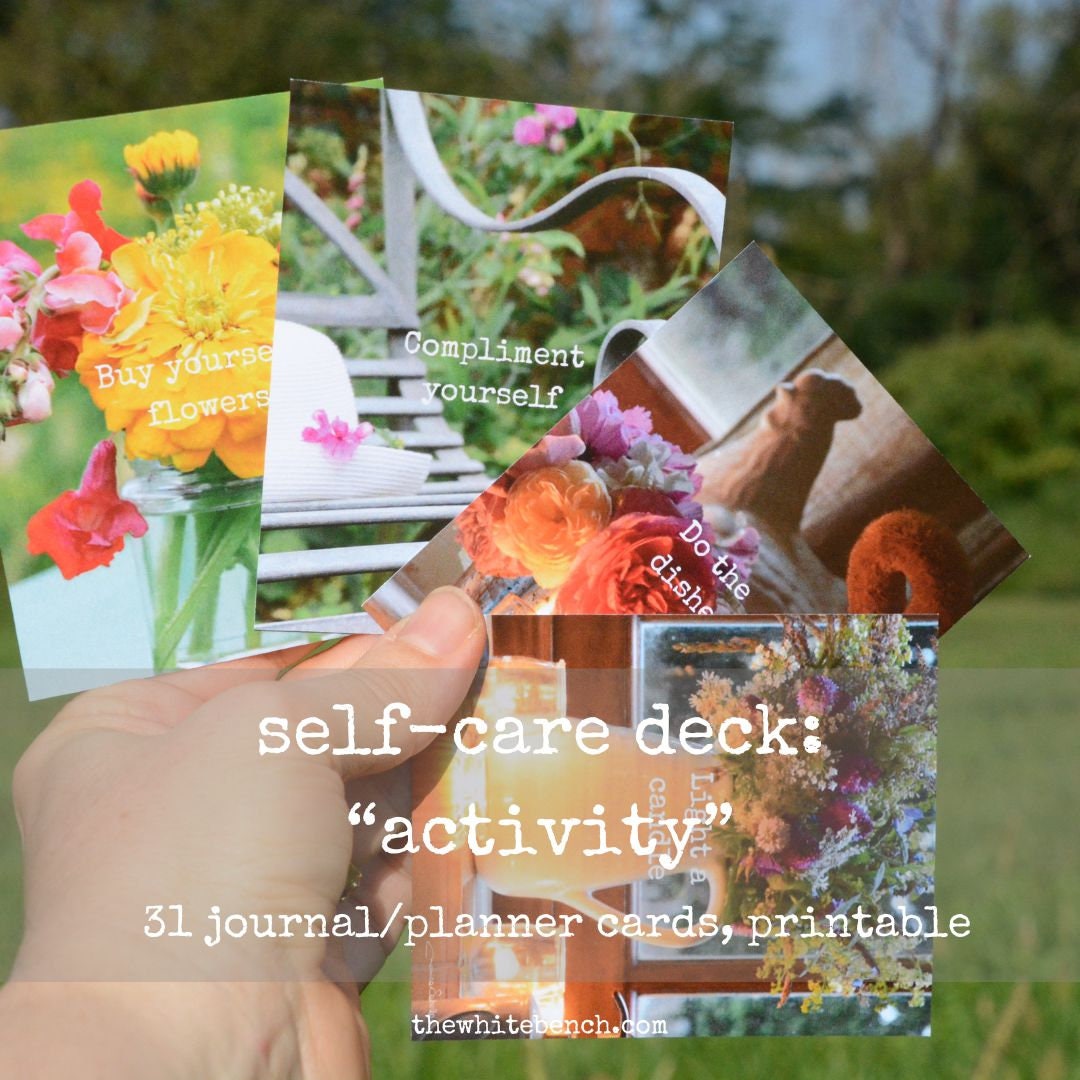 SELF CARE Journal Cards, Self Care Deck Printable Journaling Prompts ...