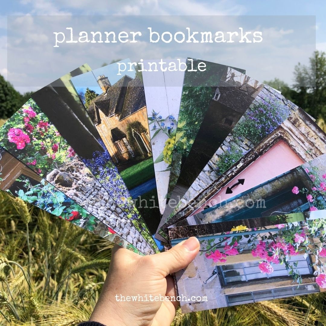 Bookmarks Printable, Travel Bookmarks, Journal Page Markers, Page ...