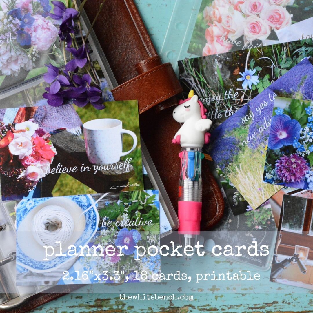 PLANNER POCKET Cards, Journal Cards, Inspiration Printable Journal ...