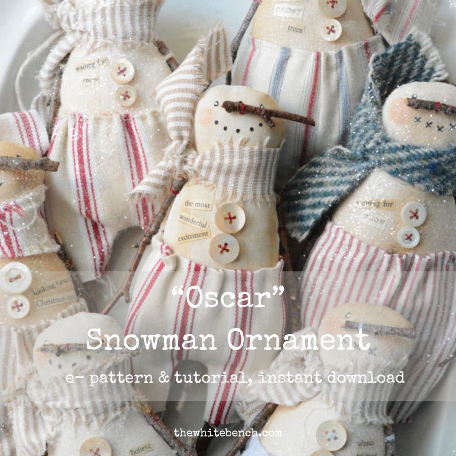 Primitive Snowman Pattern Tutorial Christmas Ornament, Primitive ...